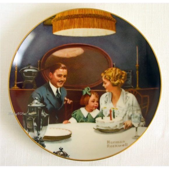 Knowles | Other | The Birthday Wish By Norman Rockwell 984 Knowles Ltd ...